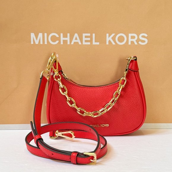 Michael Kors | Bags | Michael Kors Cora Mini Zip Pouchette Shoulder ...